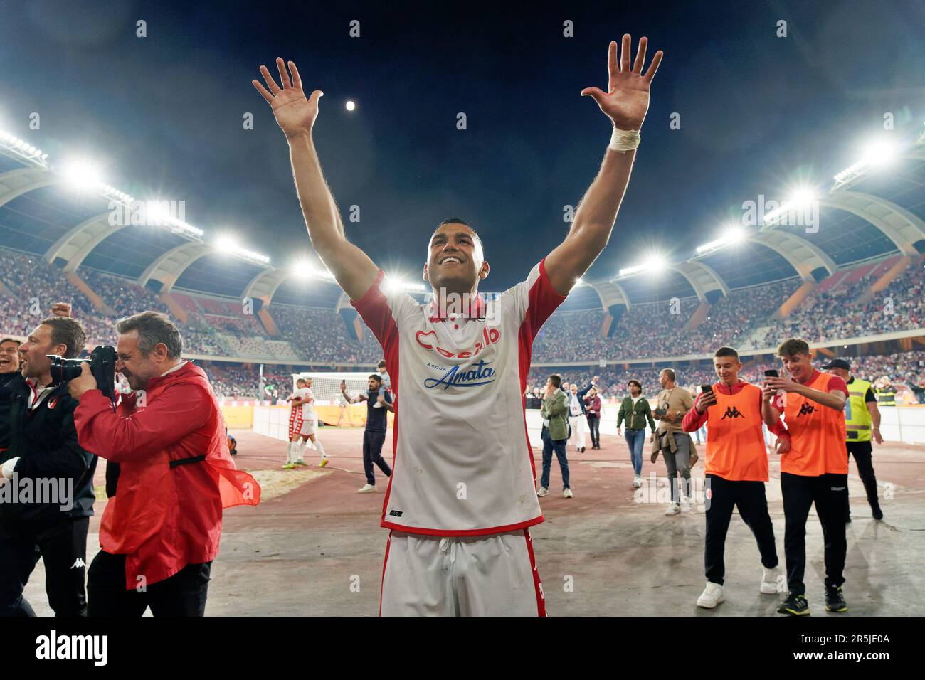 San Nicola stadium, Bari, Italy, June 02, 2023, Waild Cheddira (SSC ...