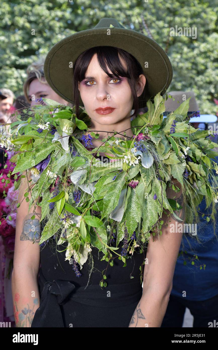 Paris, France. 04th June, 2023. Natacha Birds attends to the first ...