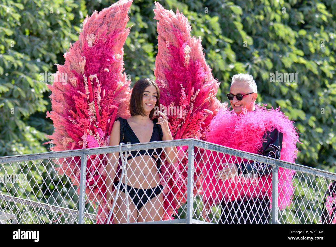 Paris, France. 04th June, 2023. Charlotte Lemay, French model walks the ...
