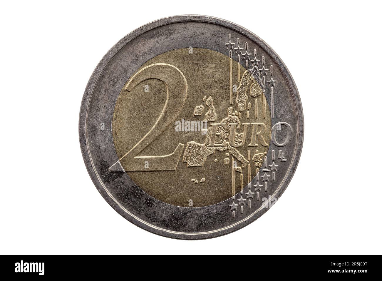 Two euro coin of Germany which is a German currency, stock photo image ...