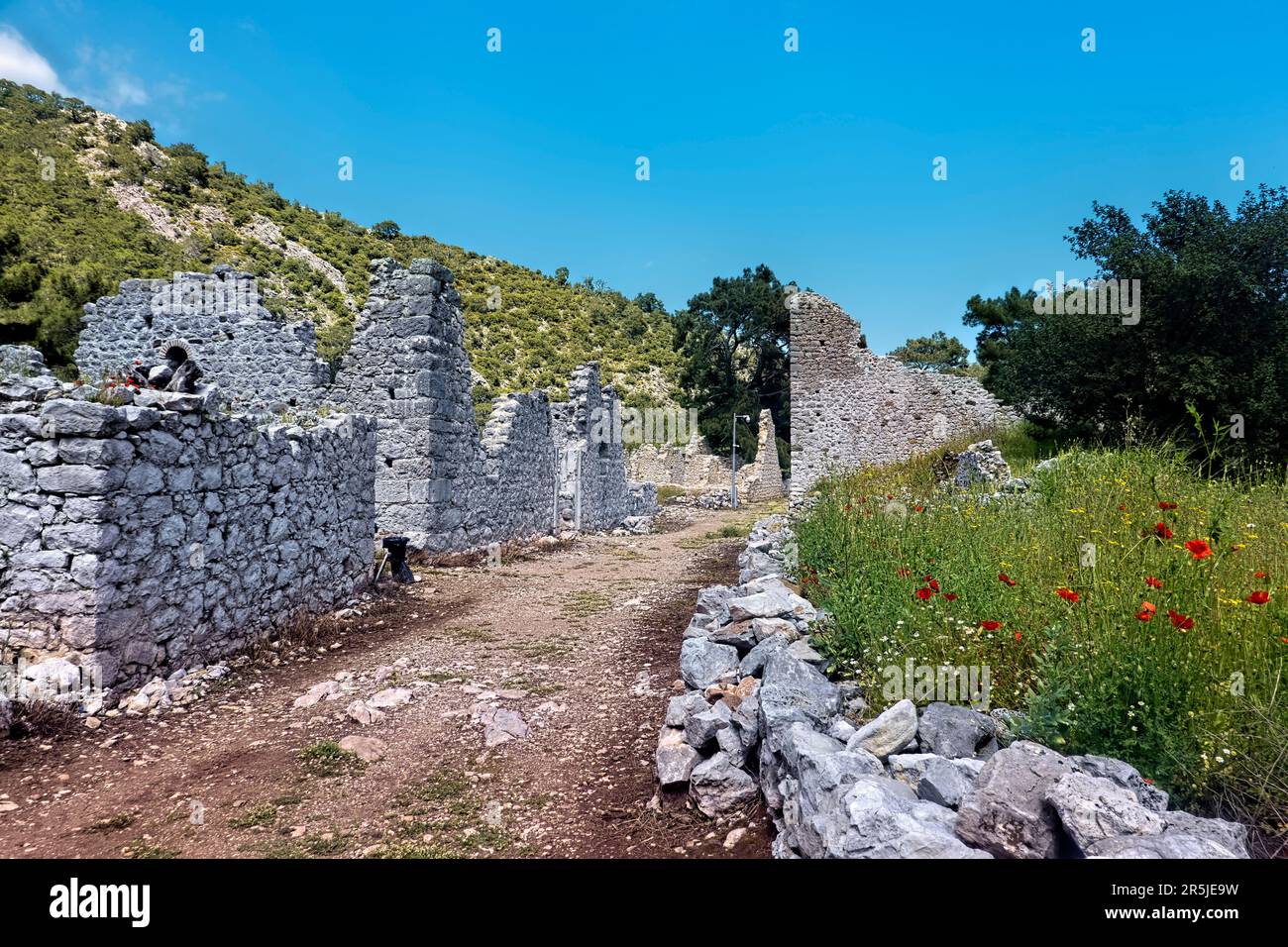 The ruins of Olympos, Lycian Way, Olympos Beydagları National Park ...