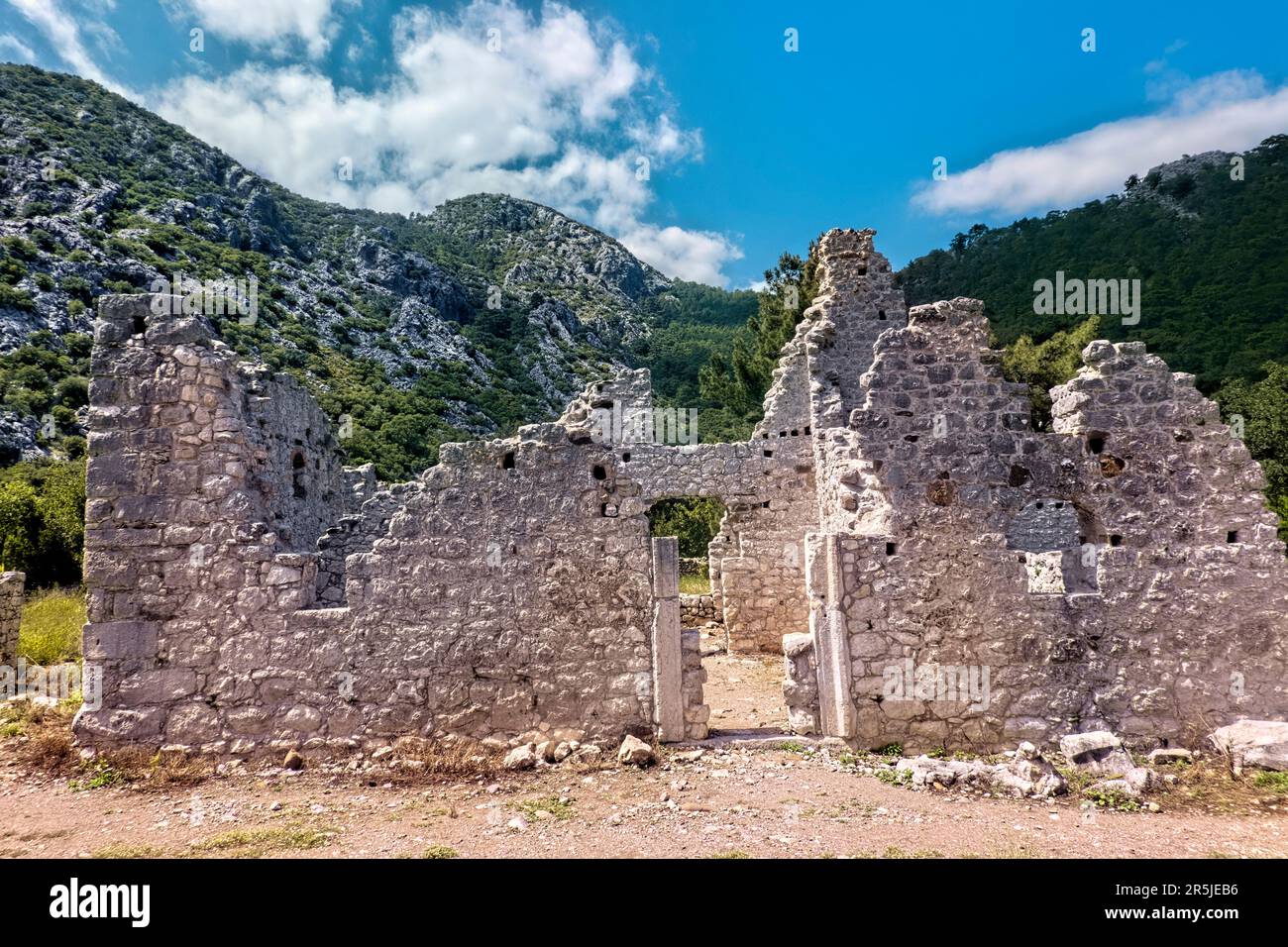 The ruins of Olympos, Lycian Way, Olympos Beydagları National Park ...