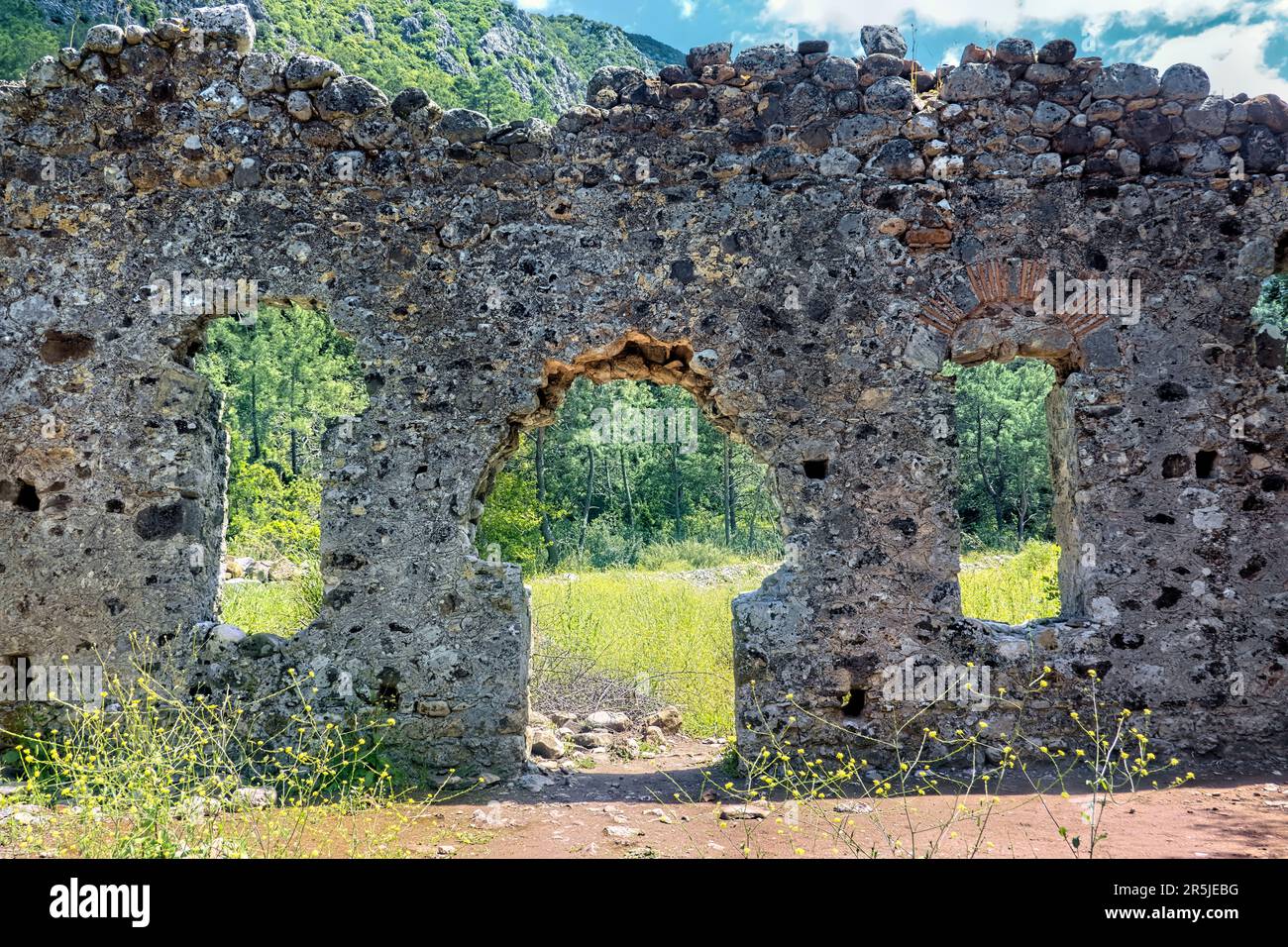 The ruins of Olympos, Lycian Way, Olympos Beydagları National Park ...
