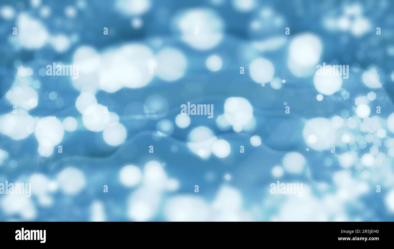 light blue silver passionate curved figures with bokeh background ...