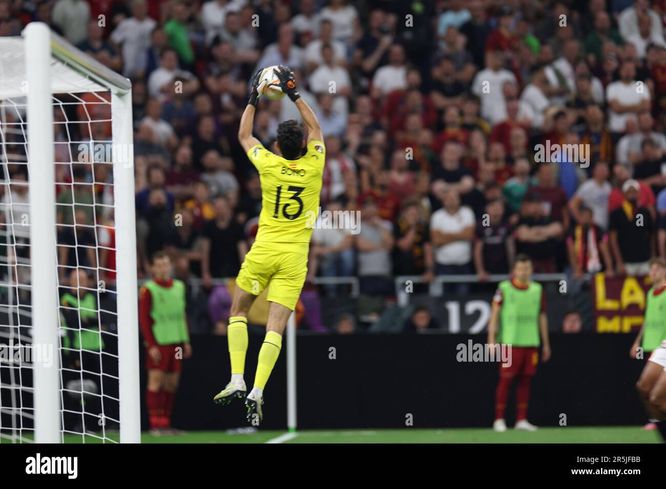 Yassine Bounou Also Known As Bono Of Sevilla In Action During The UEFA yassine-bounou-also-known-as-bono-of-sevilla-in-action-during-the-uefa