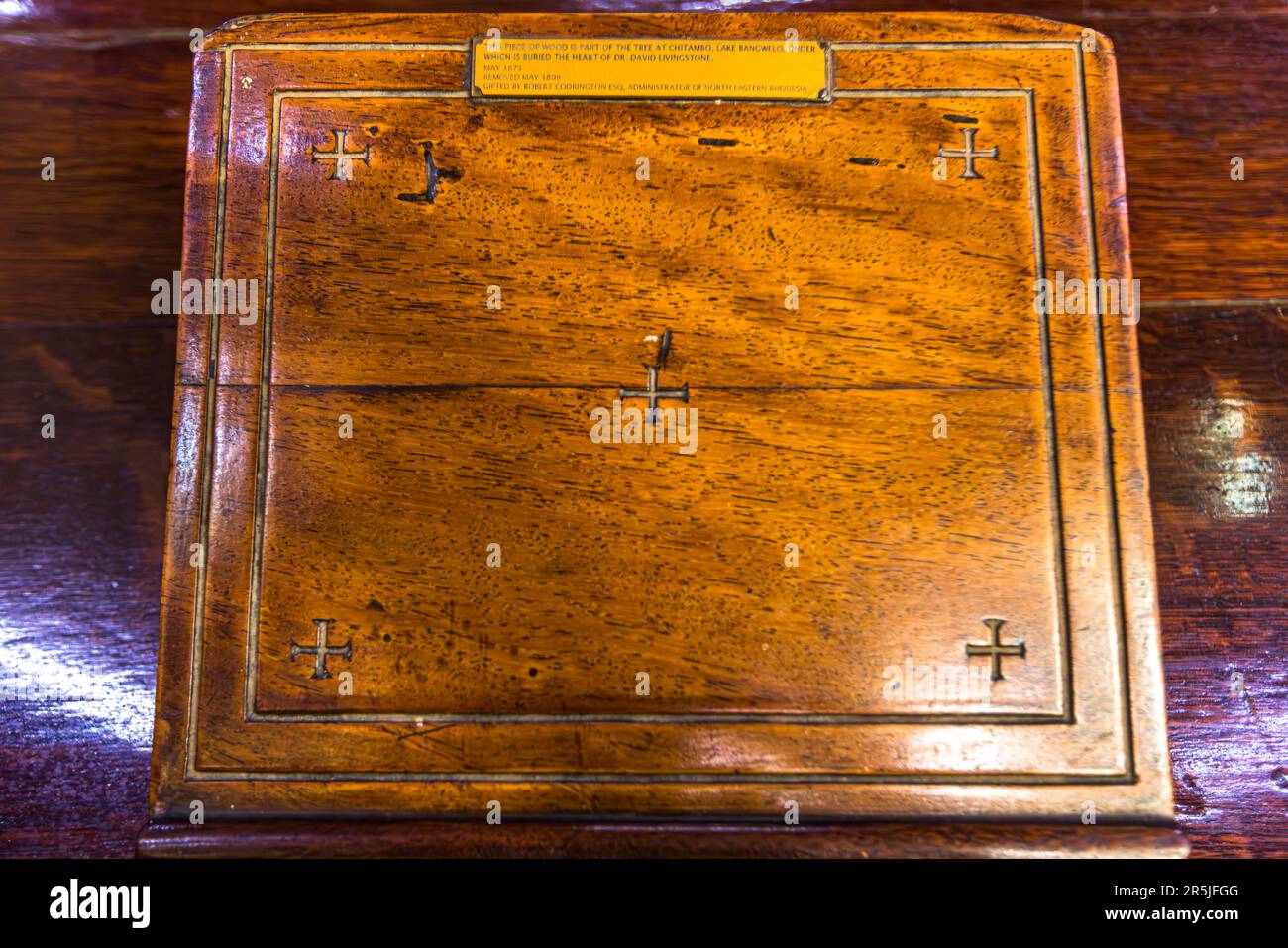 St.Michael's and All Angels Church in Blantyre, Malawi. The altar desk ...