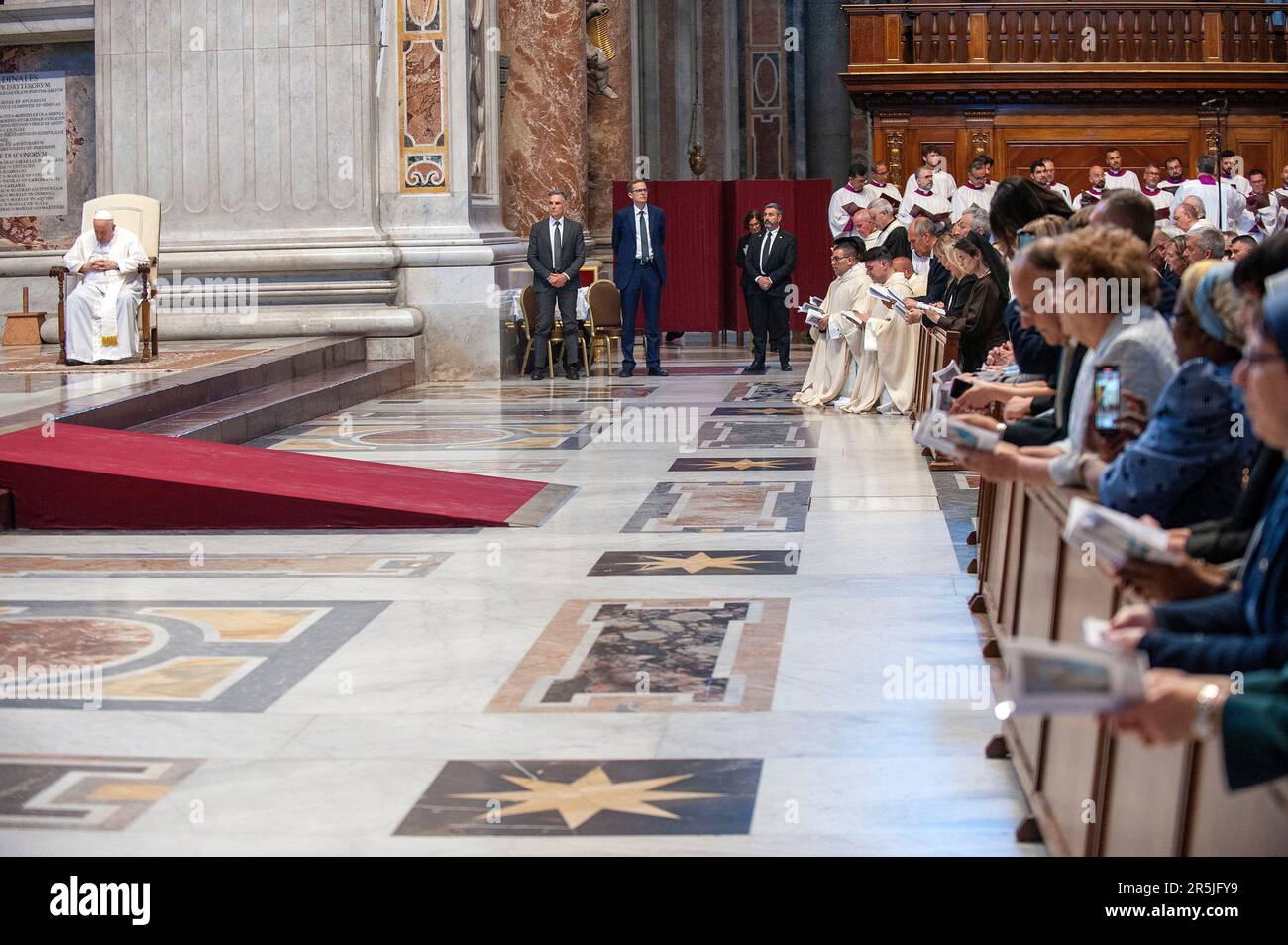 Italy, Rome, Vatican, 2023/6/03. Pope Francis attends the episcopal ...
