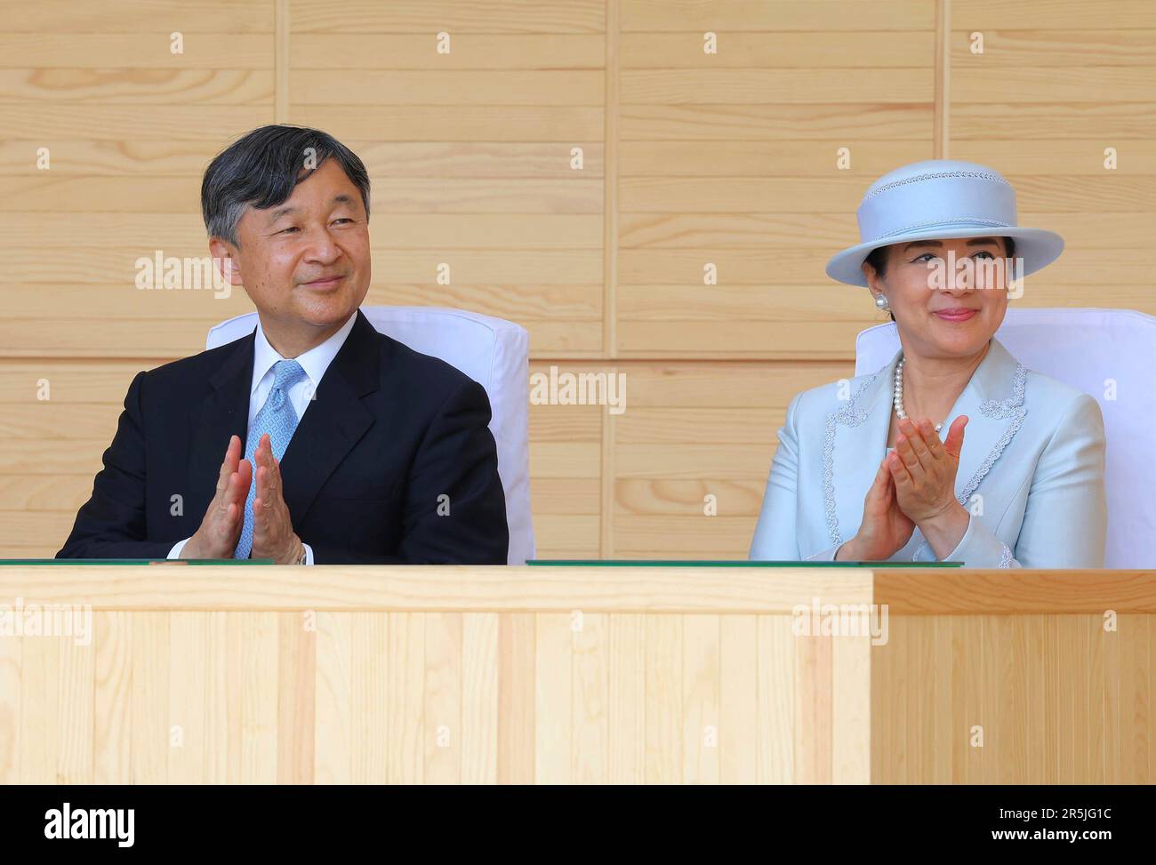 Japanese Emperor Naruhito and Empress Masako attend the 73rd National ...