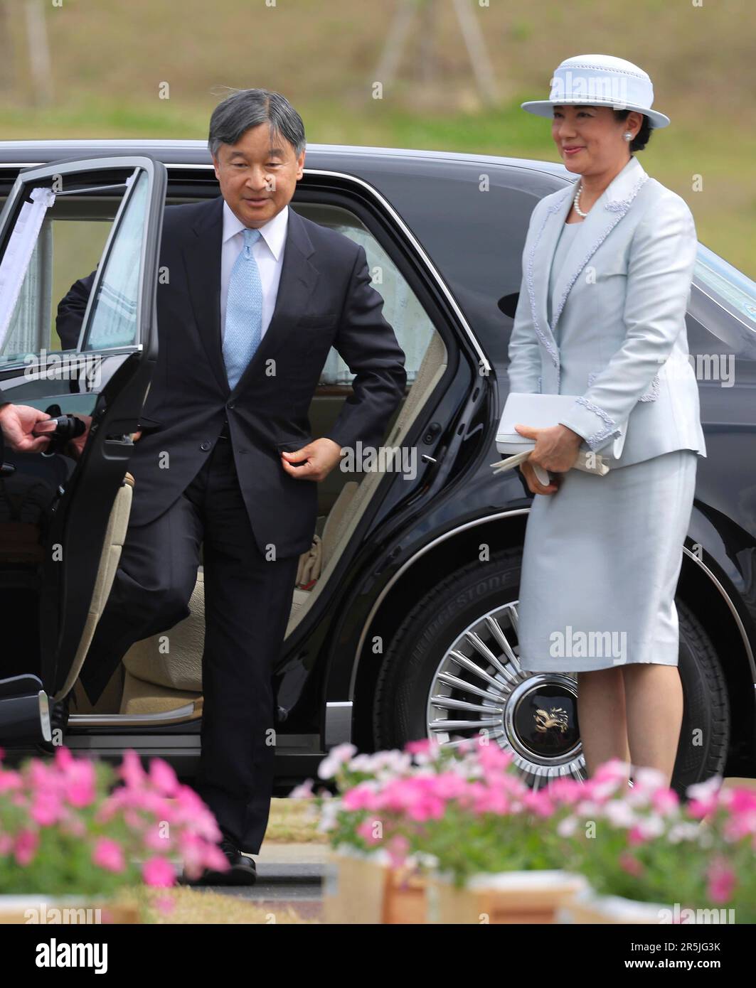 Japanese Emperor Naruhito and Empress Masako attend the 73rd National ...