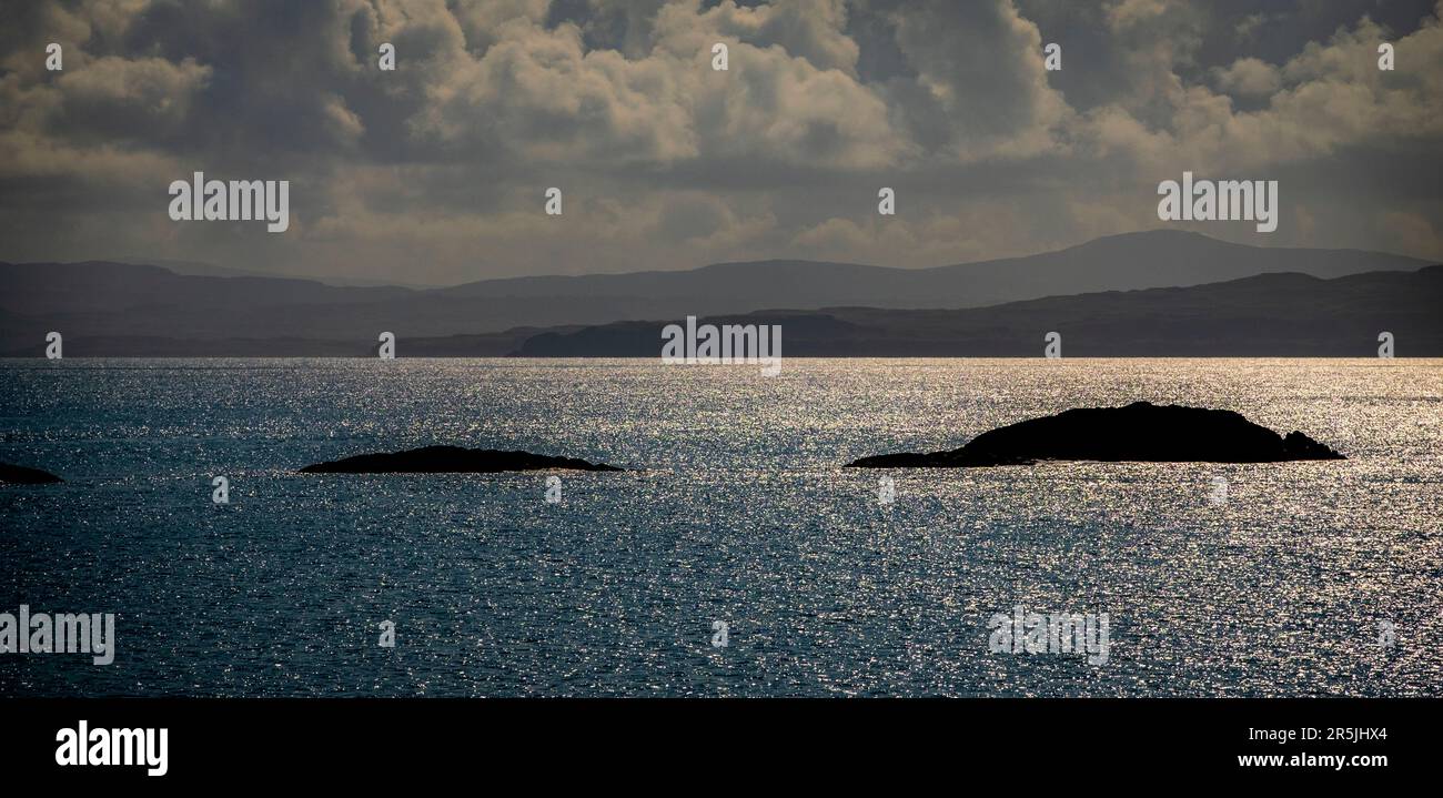 Seascape off the coast of Coll, Scotland Stock Photo - Alamy
