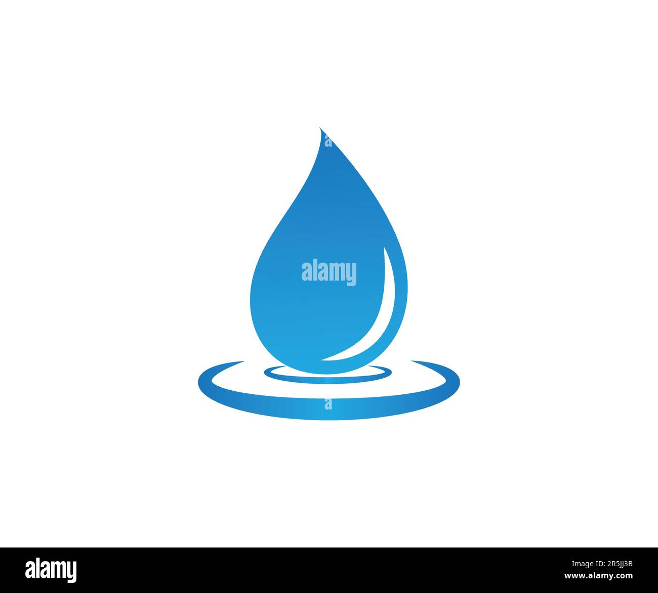 Glass water blue vector Cut Out Stock Images & Pictures - Alamy