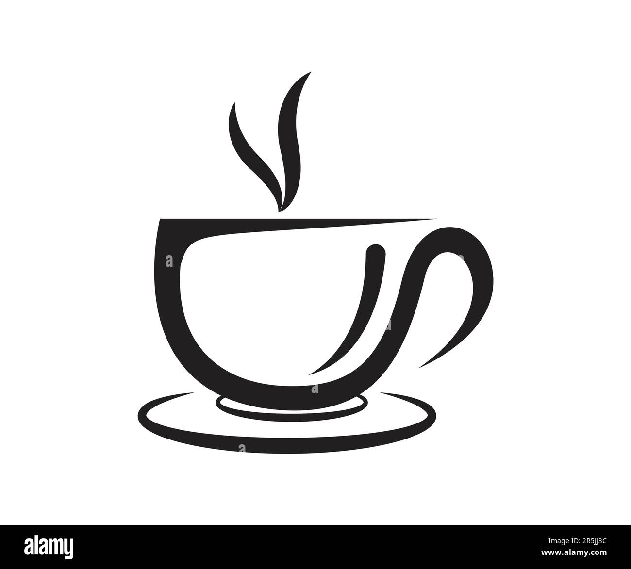 Simple Coffee Cup Design Vector Template Stock Vector Image And Art Alamy