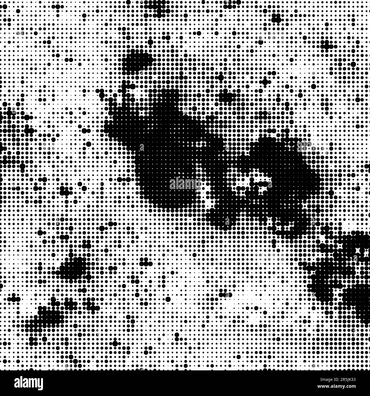 Vector Halftone Pattern. Set of Dots. Dotted Texture on White ...