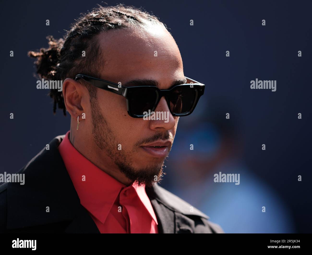 Barcelona, Spain. 04th June, 2023. Lewis Hamilton during the arrival of ...