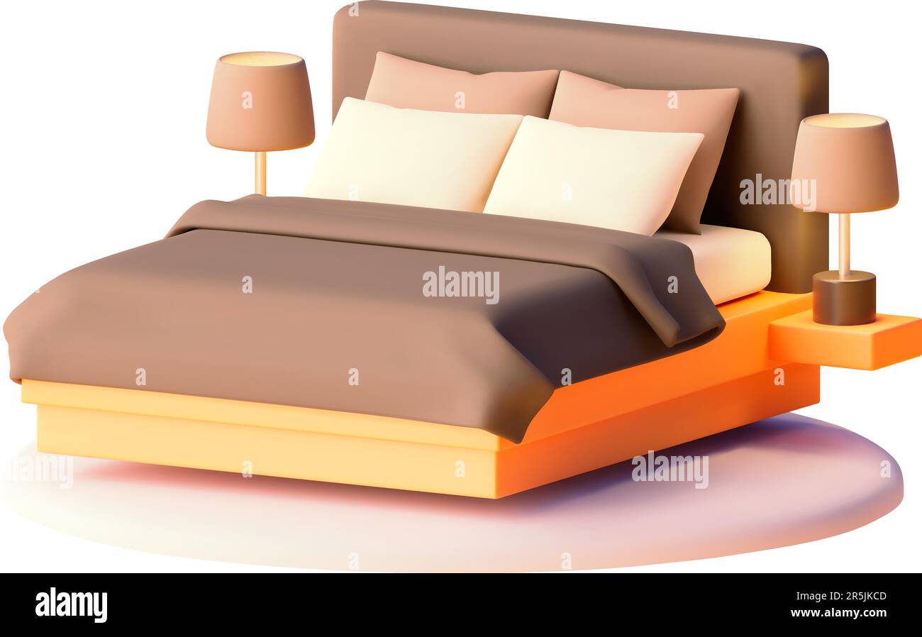 Modern bed Cut Out Stock Images & Pictures - Alamy