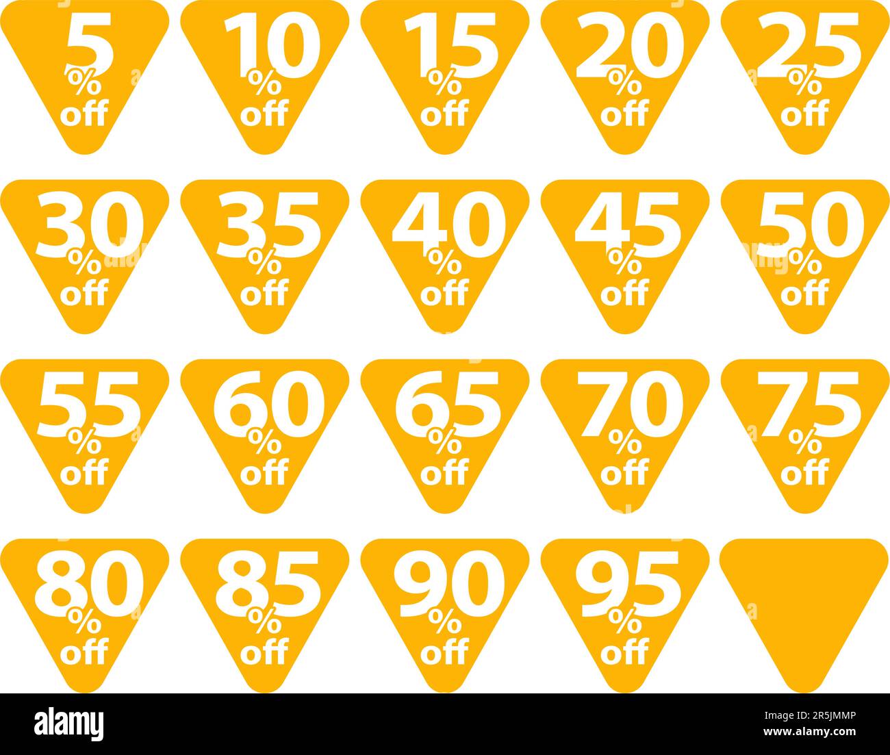 Set of discount tags. Vector illustration Stock Vector Image & Art - Alamy