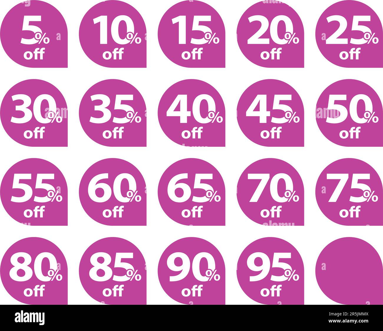 Set of discount tags. Vector illustration Stock Vector Image & Art - Alamy