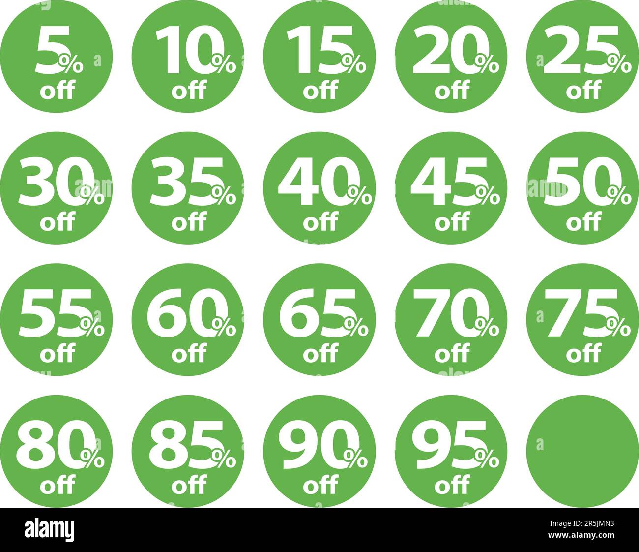 Set of discount tags. Vector illustration Stock Vector Image & Art - Alamy