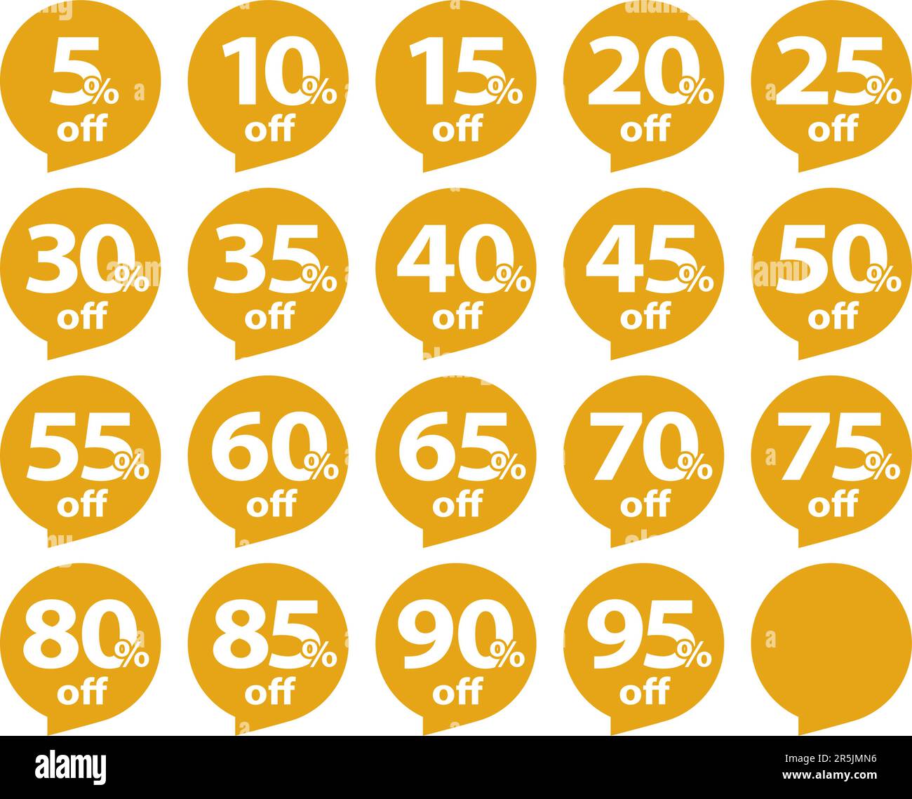 Set of discount tags. Vector illustration Stock Vector Image & Art - Alamy