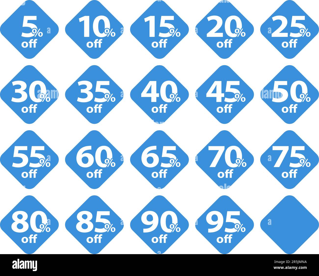 Set of discount tags. Vector illustration Stock Vector Image & Art - Alamy