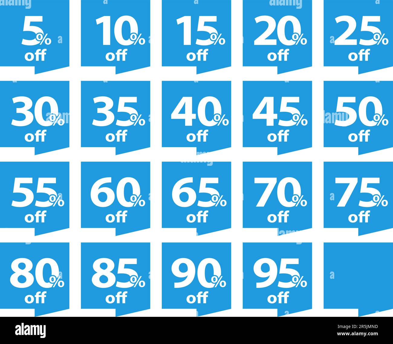 Set of discount tags. Vector illustration Stock Vector Image & Art - Alamy