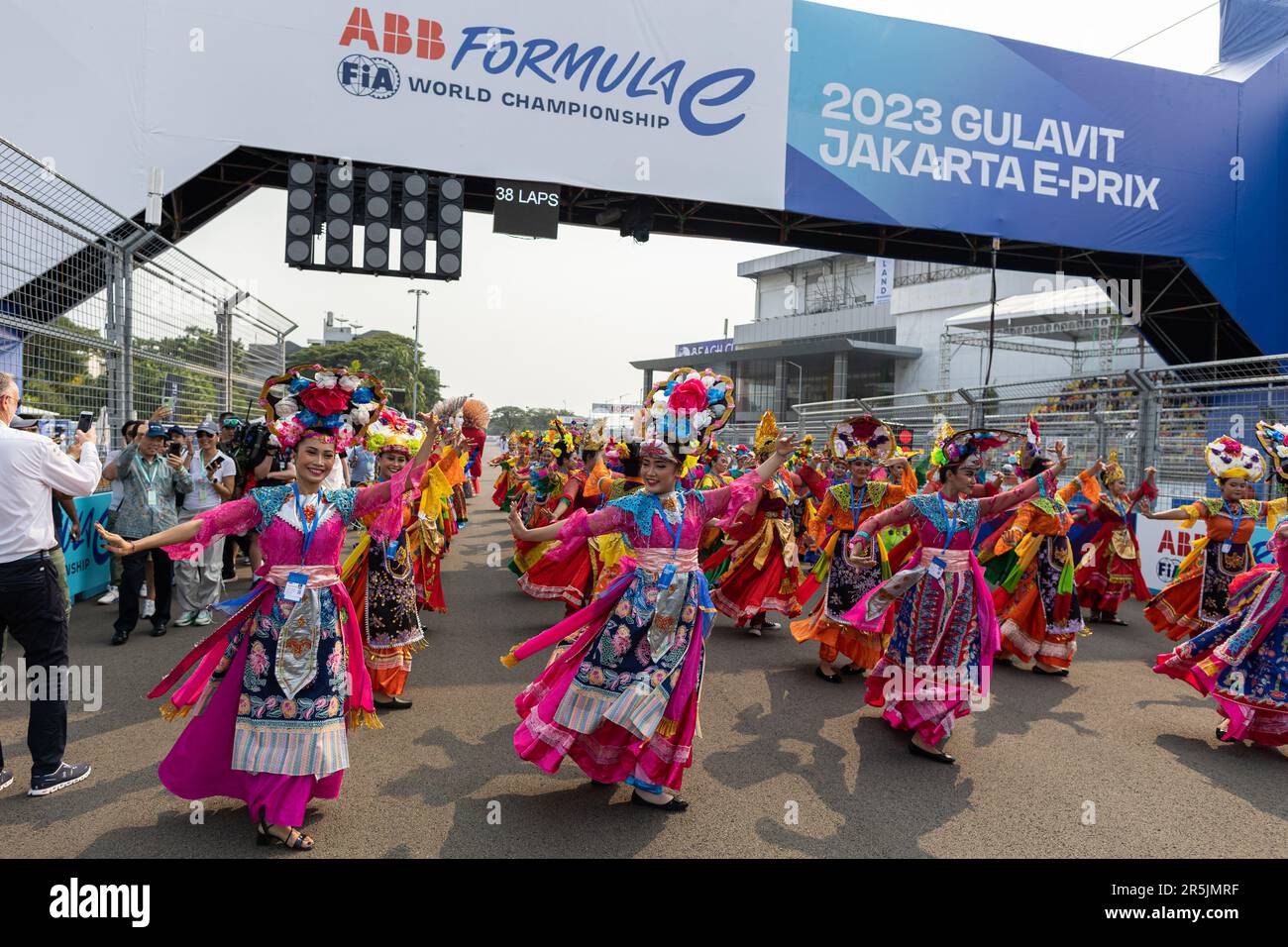 illustration grille de depart starting grid during the 2023 Jakarta ePrix, 8th meeting of the ...