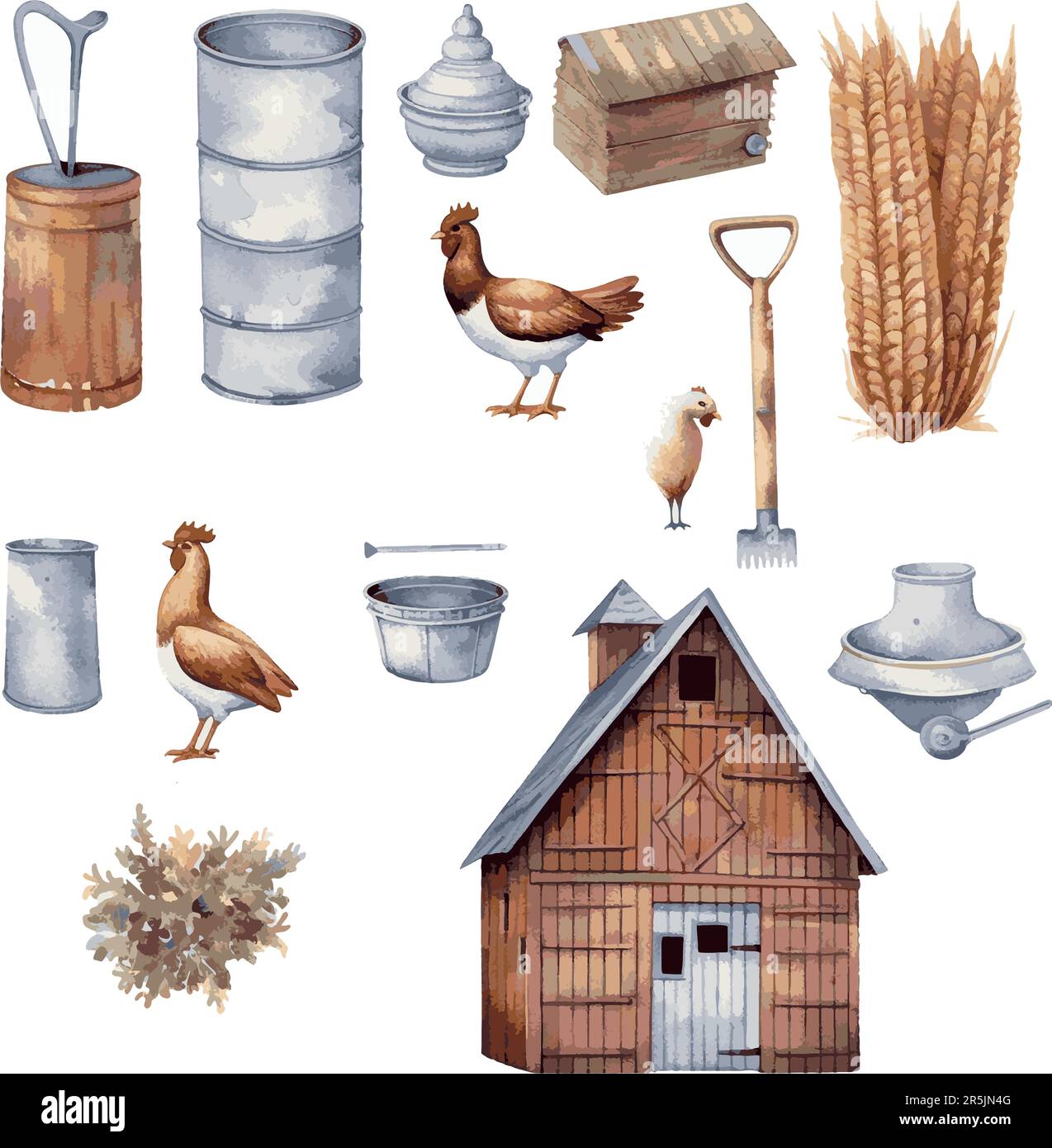 Rural landscape from the air Stock Vector Images - Alamy