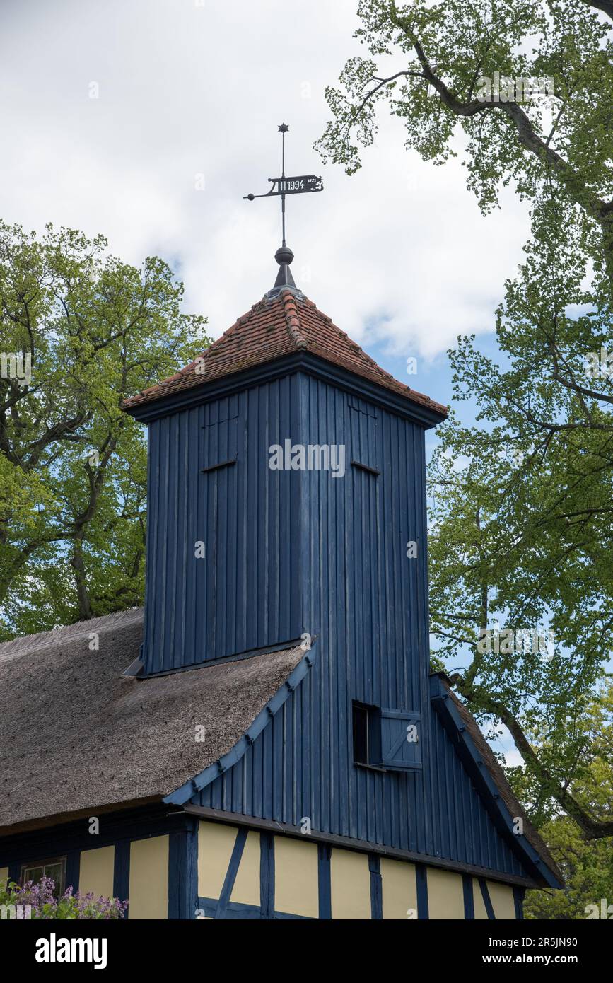 small church in the green is a tiny timber framed and restored church ...