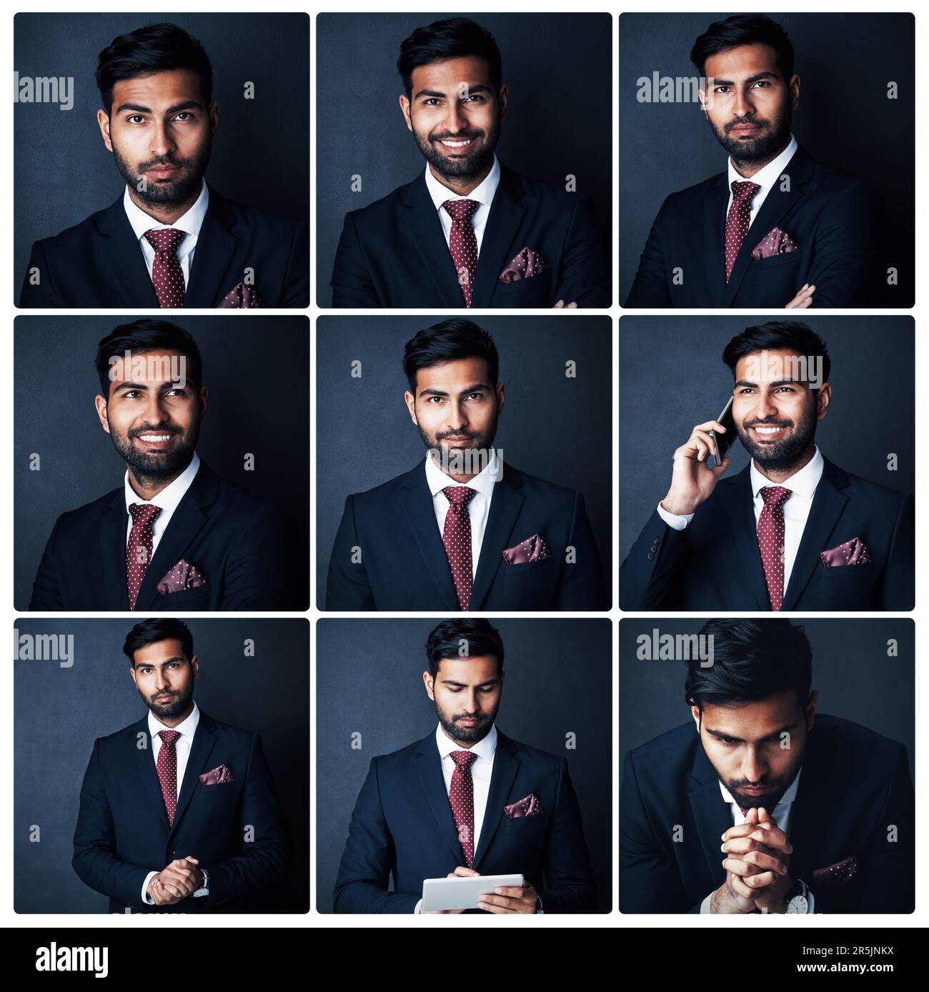 Dress to make a great first impression. Composite shot of a confident ...