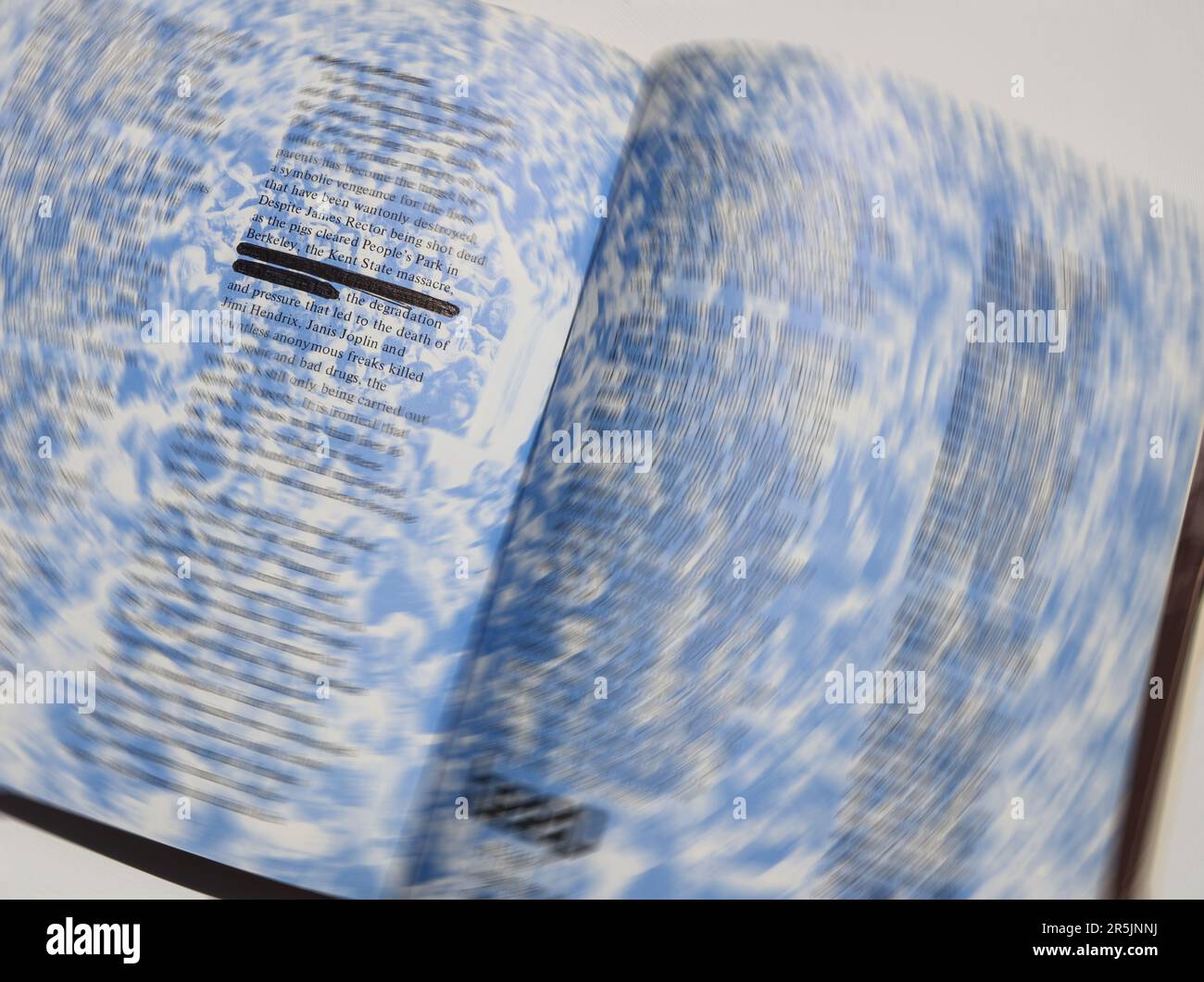 A redaction in Mick Farren’s controversial book Watch Out Kids ...