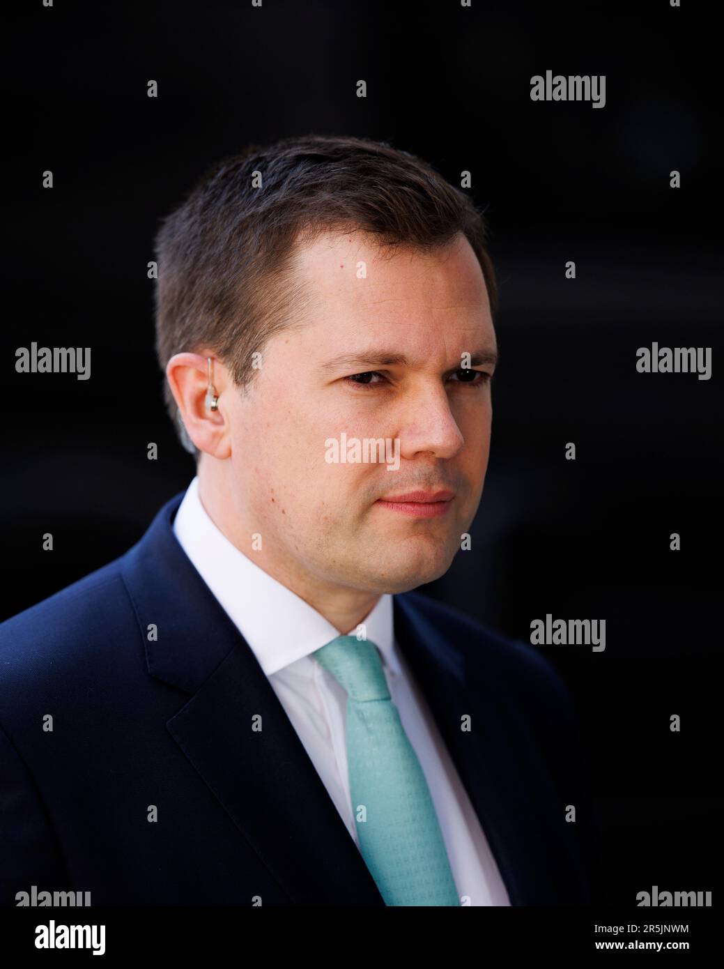 Robert Jenrick, Minister for Immigration, at BBC Broadcasting House as ...