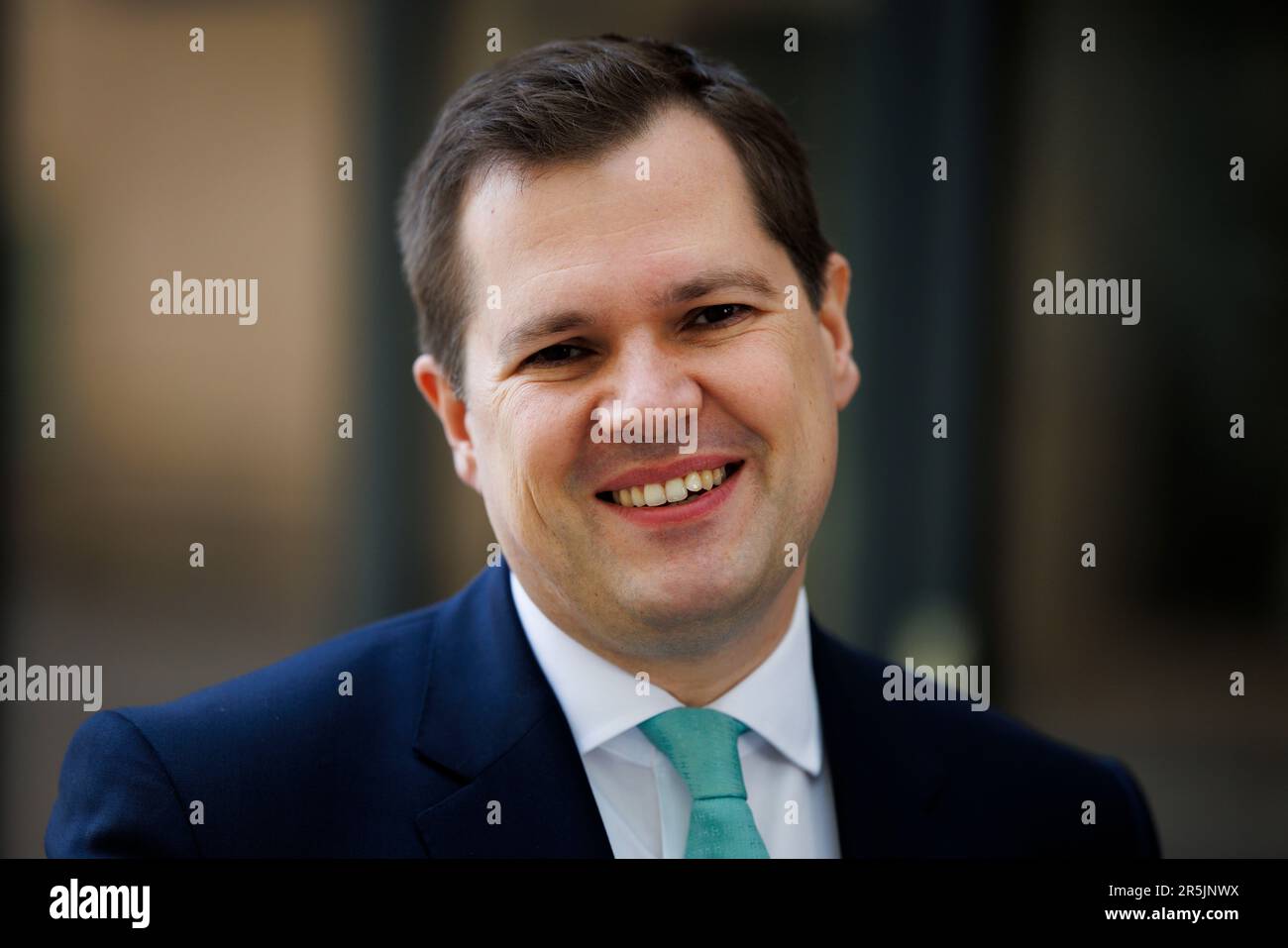 Robert Jenrick, Minister for Immigration, at BBC Broadcasting House as ...