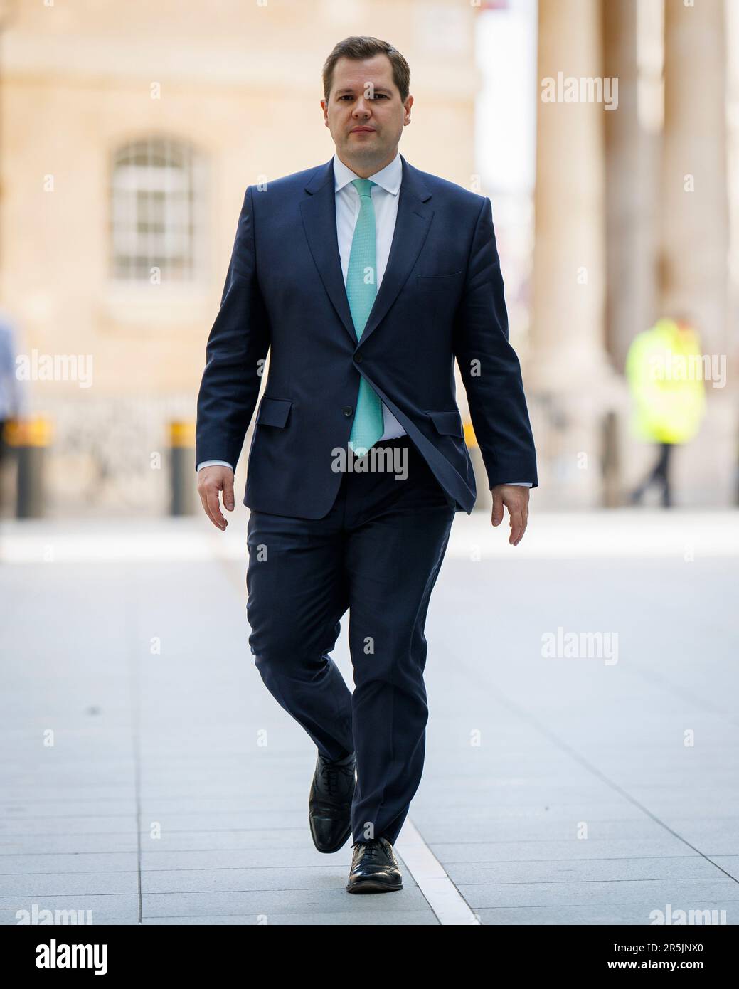 Robert Jenrick, Minister for Immigration, at BBC Broadcasting House as ...