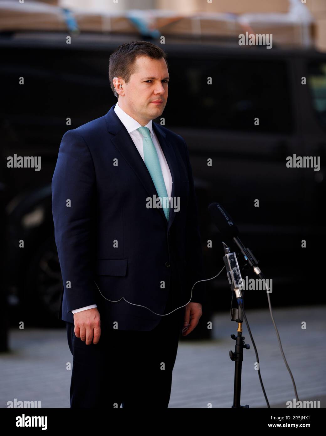 Robert Jenrick, Minister for Immigration, at BBC Broadcasting House as ...