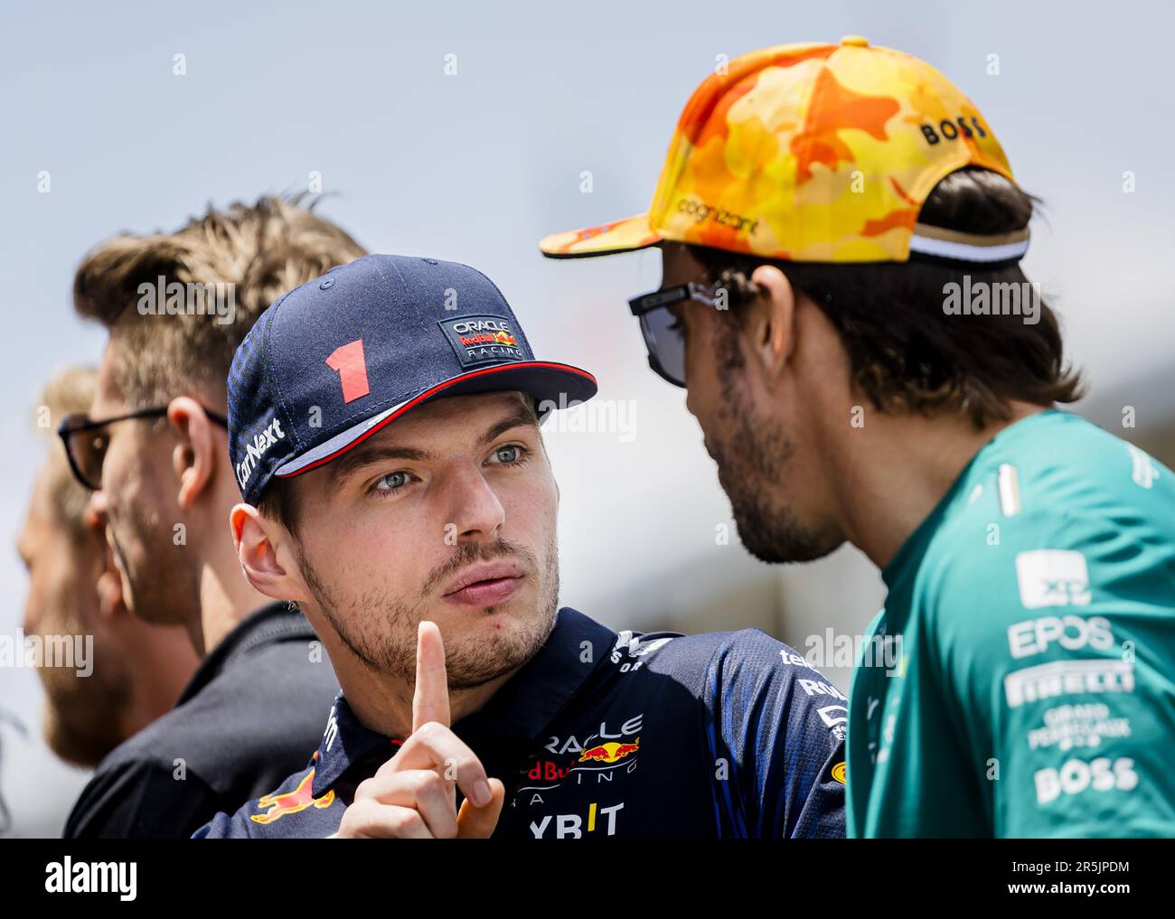 BARCELONA - Max Verstappen (Red Bull Racing) and Fernando Alonso (Aston ...
