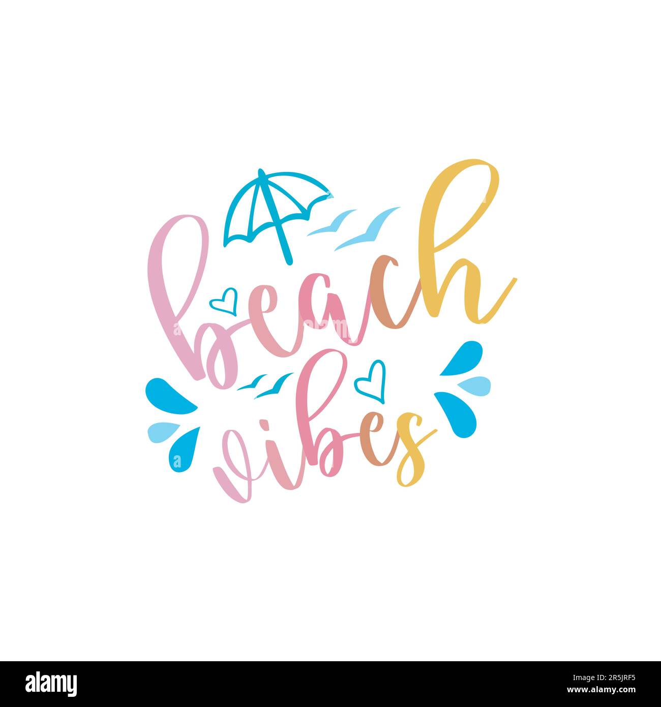 Summer vibes artwork Cut Out Stock Images & Pictures - Alamy