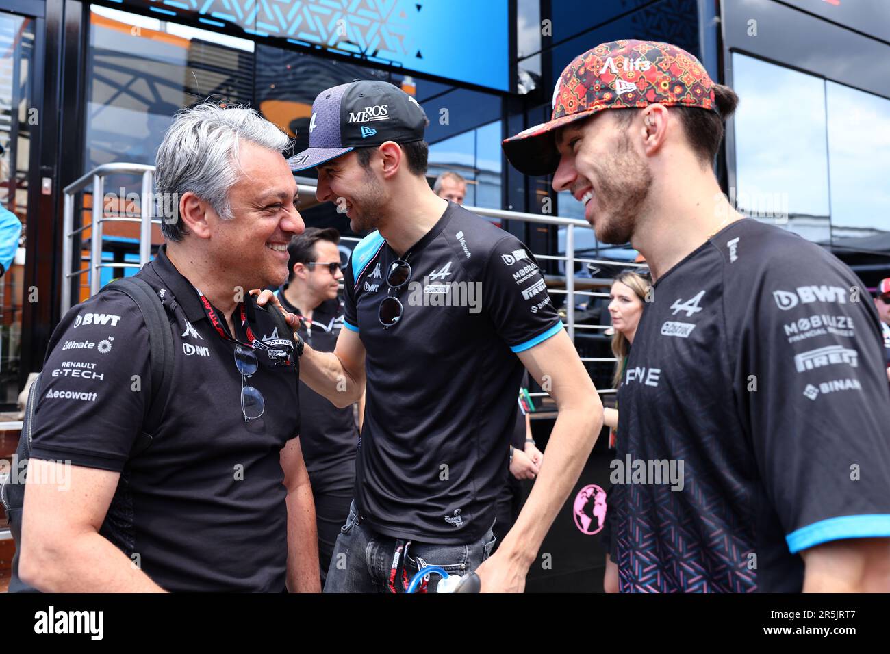 Barcelona, Spain. 04th June, 2023. (L to R): Luca de Meo (ITA) Groupe Renault Chief Executive ...