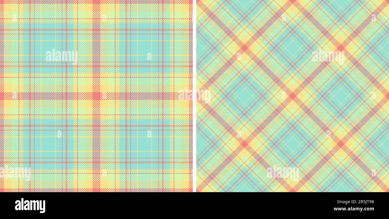 Texture check textile of vector seamless plaid with a tartan fabric ...