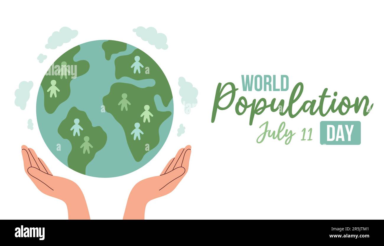 World Population Day Vector Illustration for Greeting card, poster and ...