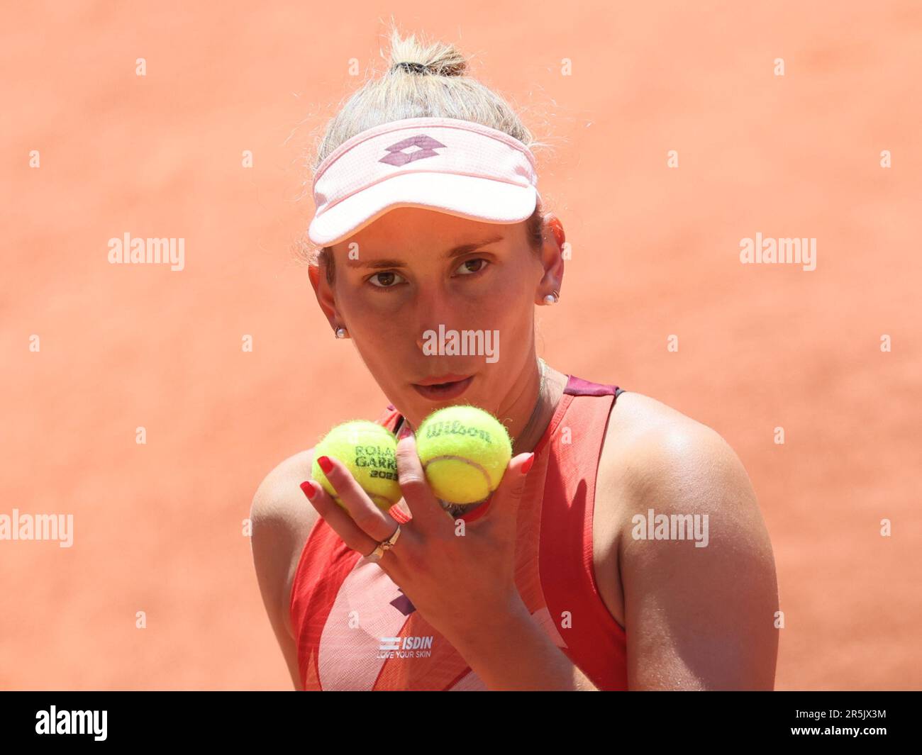 Paris, France. 04th June, 2023. Belgian Elise Mertens pictured during a ...