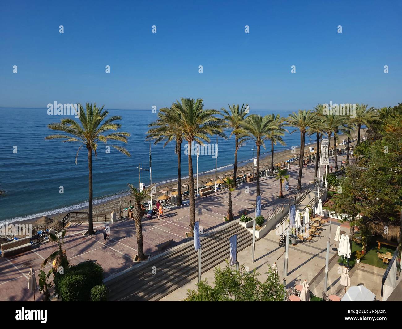 Promenade in Marbella, Spain Stock Photo - Alamy