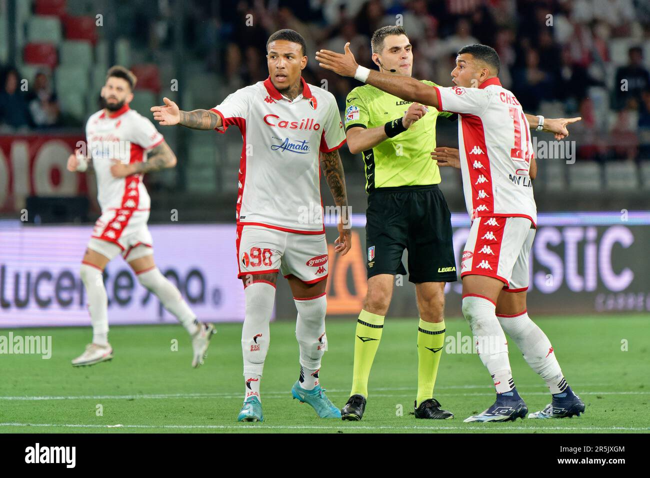 San Nicola stadium, Bari, Italy, June 02, 2023, Players of SSC Bari ...