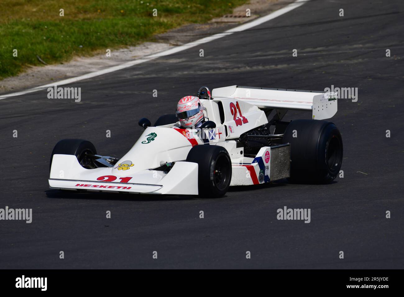 Max Werner, Hesketh 308C, Masters Racing Legends, two races of twenty ...