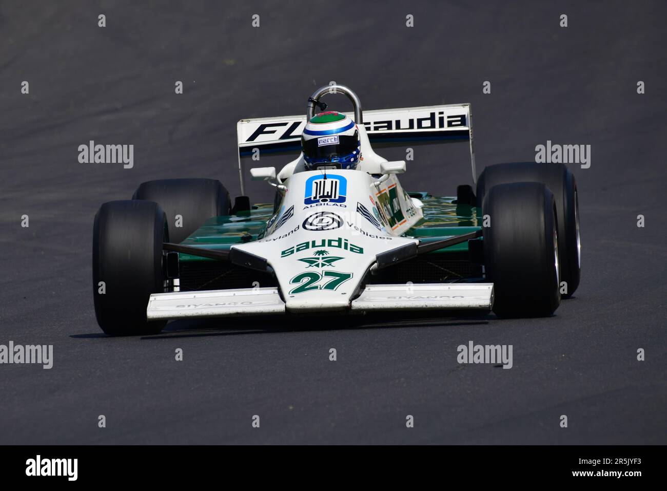 Mark Hazell, Williams FW07B, Masters Racing Legends, two races of ...