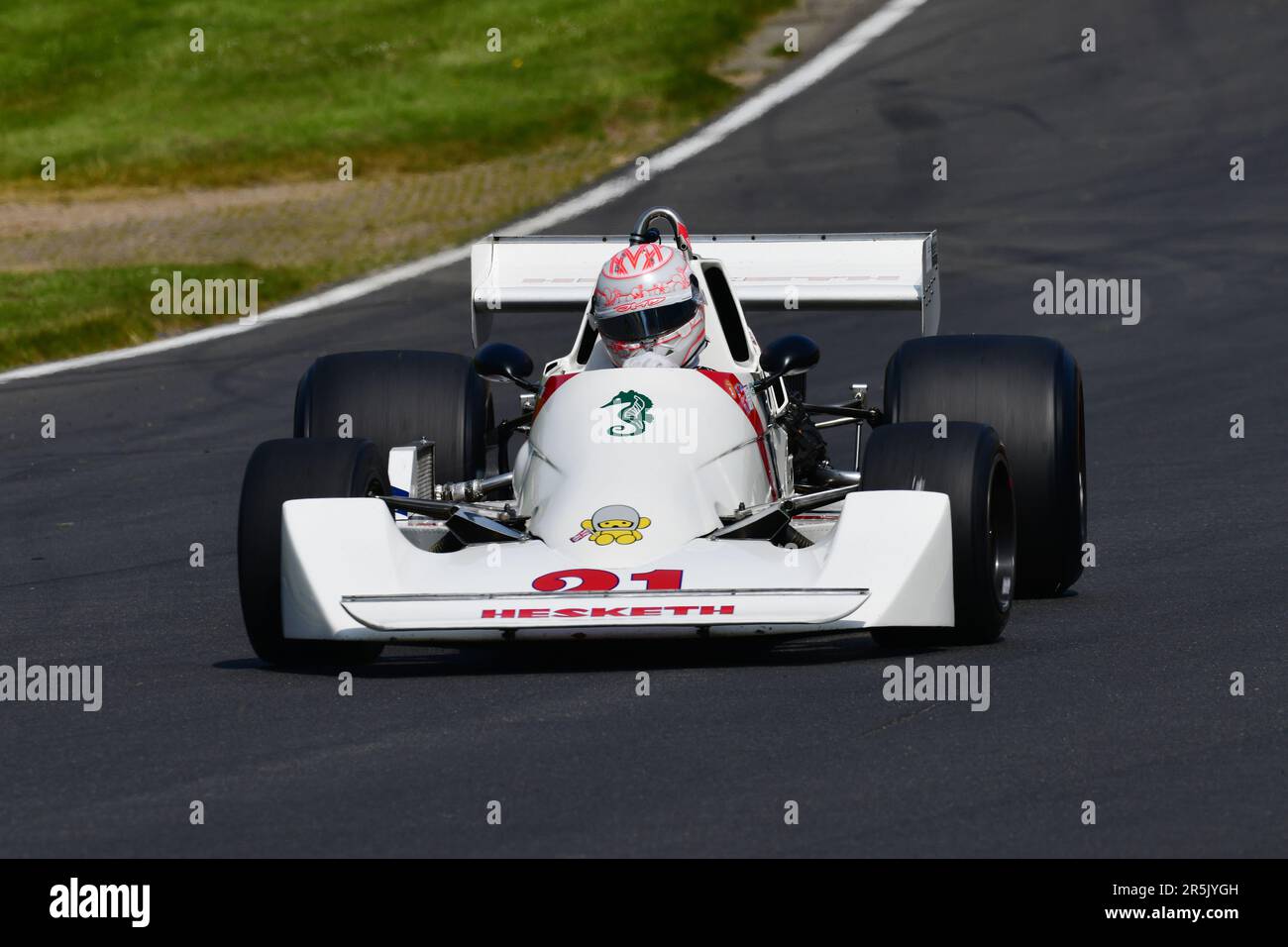 Max Werner, Hesketh 308C, Masters Racing Legends, two races of twenty ...
