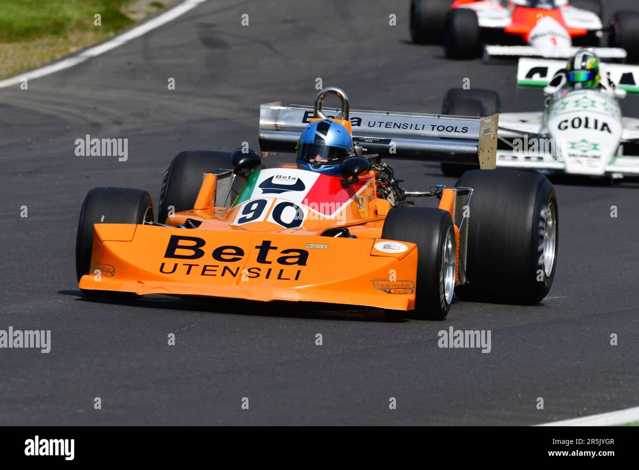 Paul Grant, March 761, Masters Racing Legends, two races of twenty ...