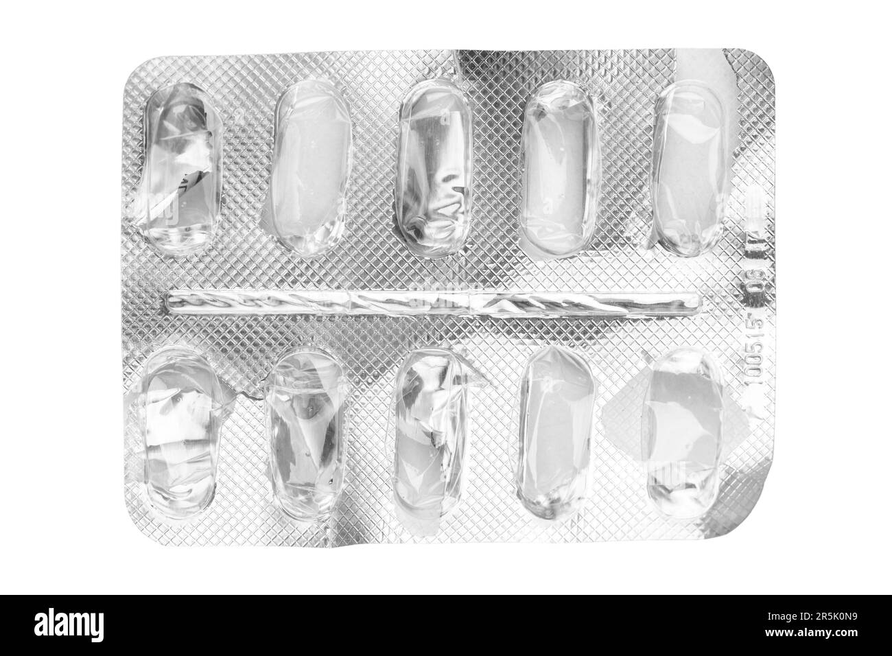 Bister without pills, isolated on white background. file contains ...