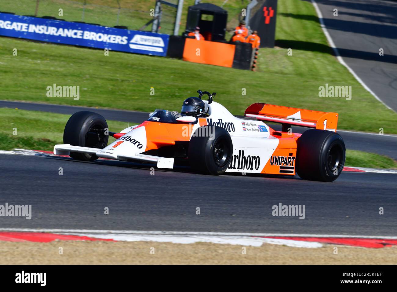 Steve Hartley, McLaren MP4/1, Masters Racing Legends, two races of ...
