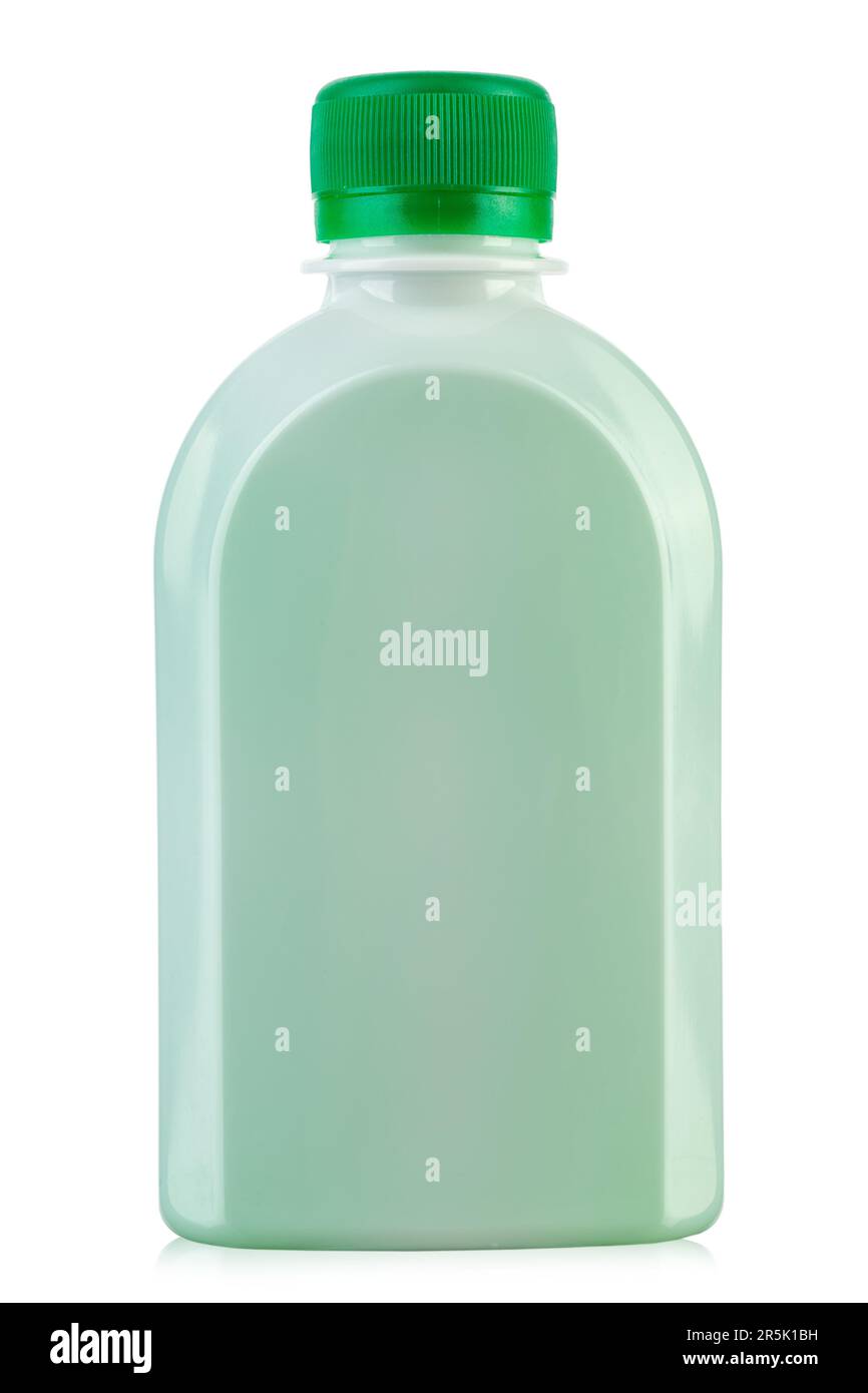 Detergent in a plastic bottle without an inscription, isolated on a ...