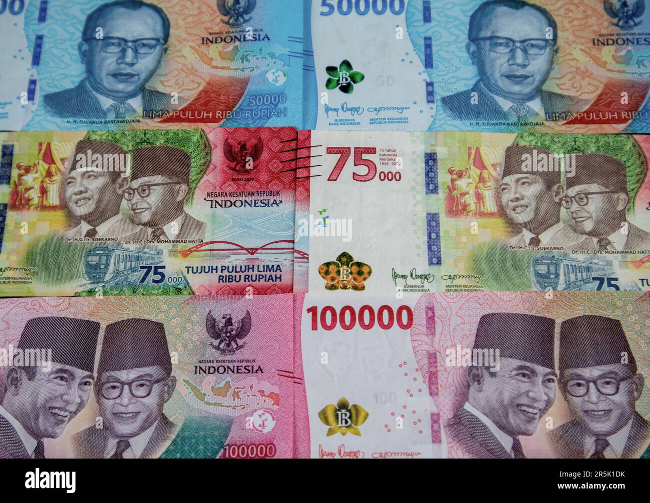 new series of rupiah banknotes. rupiah currency from Indonesia as a ...